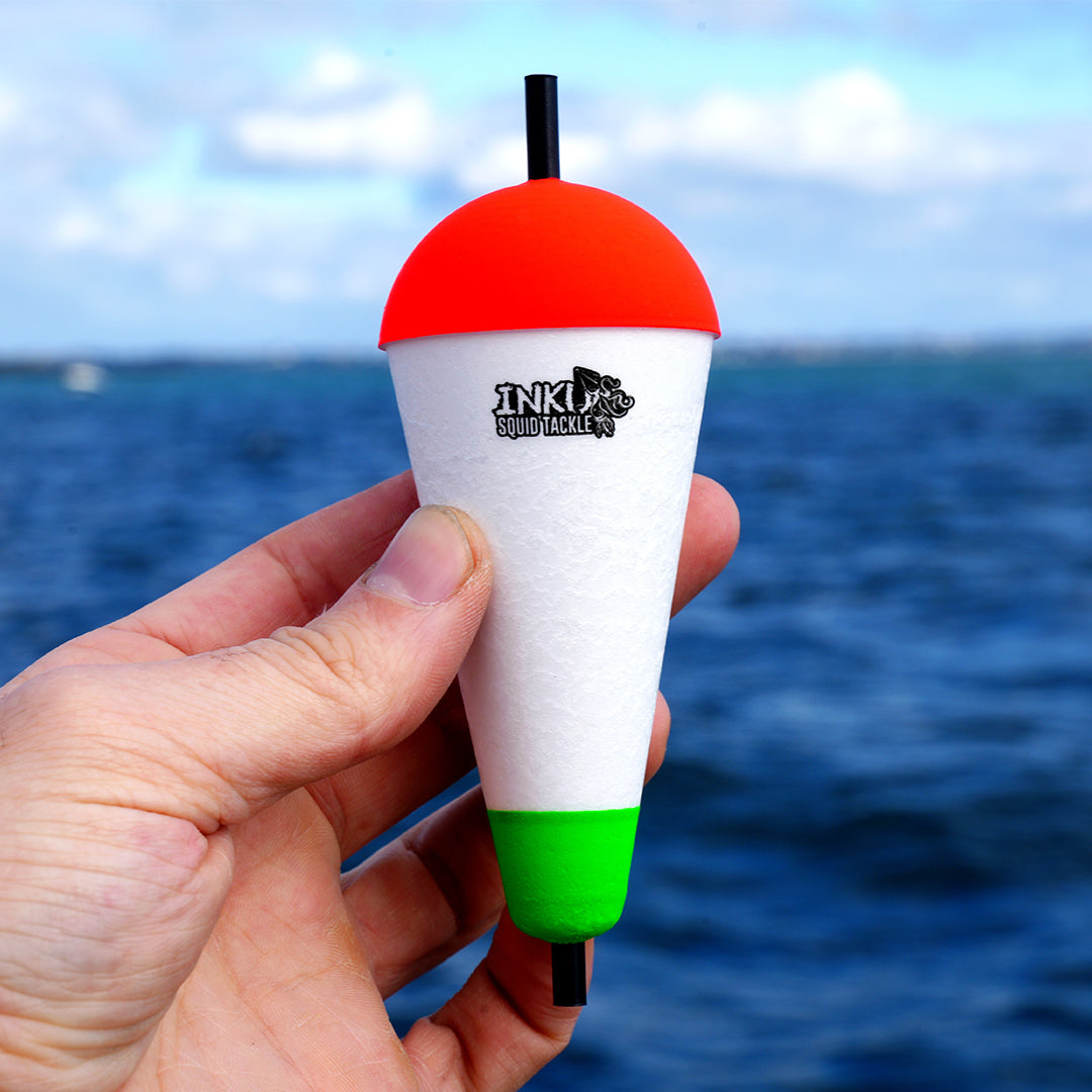 Inku Squid Floats | 45g Fluro Weighted Float Rig – Inku Squid Tackle